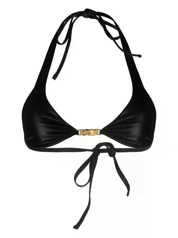 Gcds Logo Plaque Halterneck Bikini Top