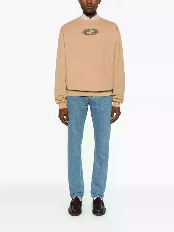 Gucci Web-stripe Tapered Jeans