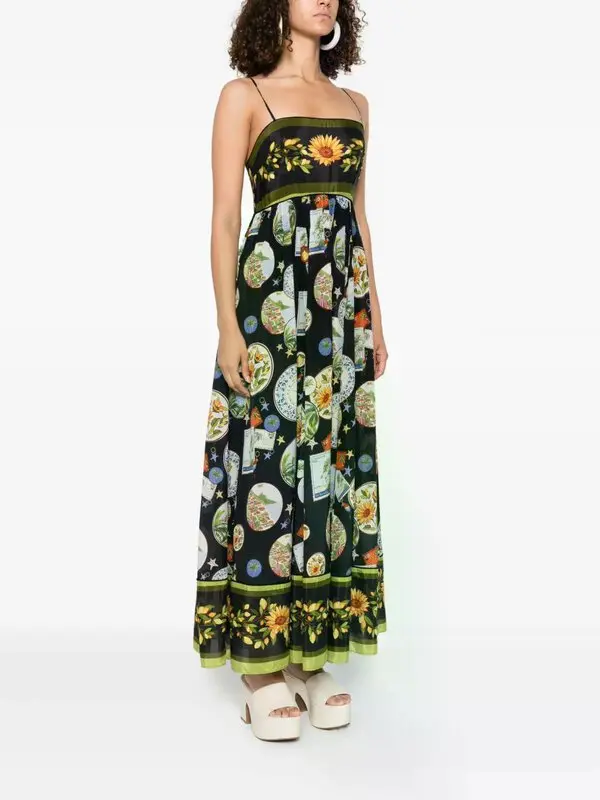 Farm Rio Trip Souvenir Maxi Dress With Spaghetti Straps