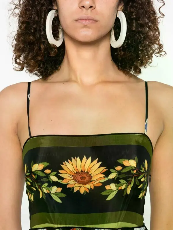 Farm Rio Trip Souvenir Maxi Dress With Spaghetti Straps