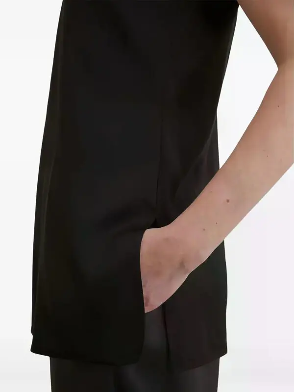 Marc O'polo Sleeveless Satin-effect Tank Top With Wide Straps