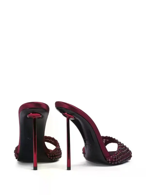 LE SILLA Embellished Stiletto Sandals - Red