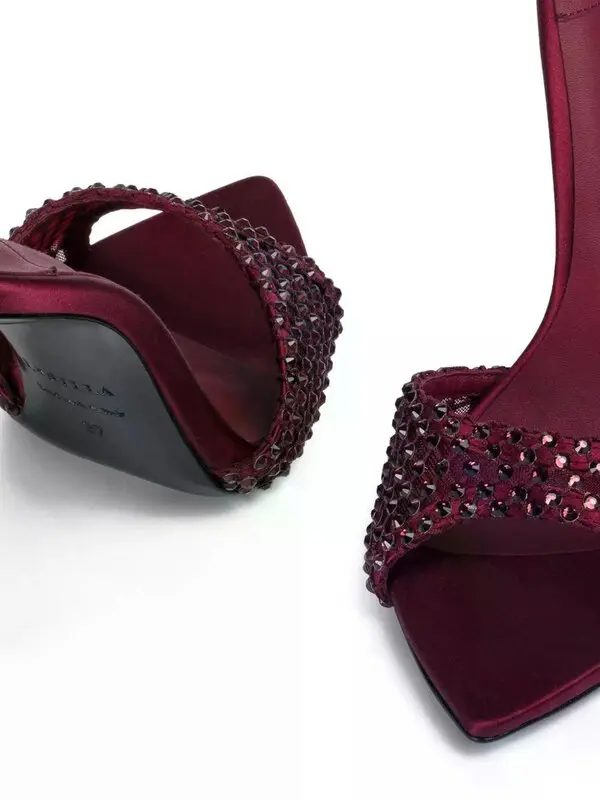 LE SILLA Embellished Stiletto Sandals - Red