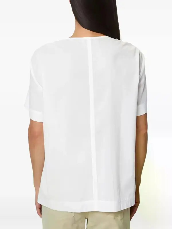 Marc O'polo V-neck Blouse With Seam Detailing