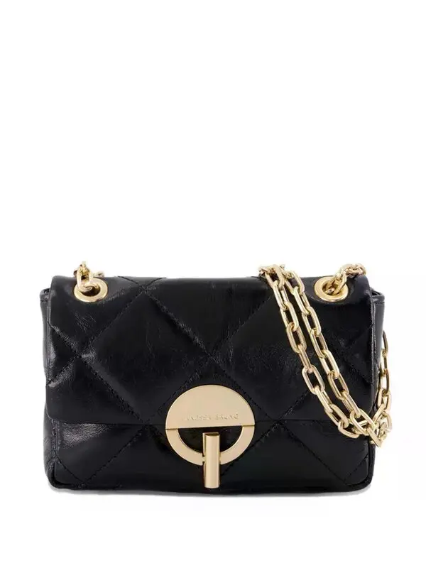 Vanessa Bruno Quilted Shoulder Bag With Chain Strap - Black