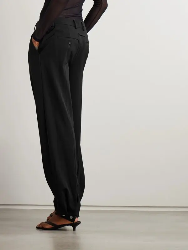 JEAN PAUL GAULTIER Twill Wide-leg Stirrup Trousers