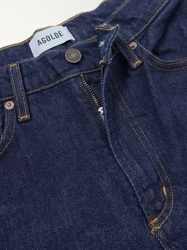 AGOLDE Ren Cropped High-rise Wide-leg Jeans