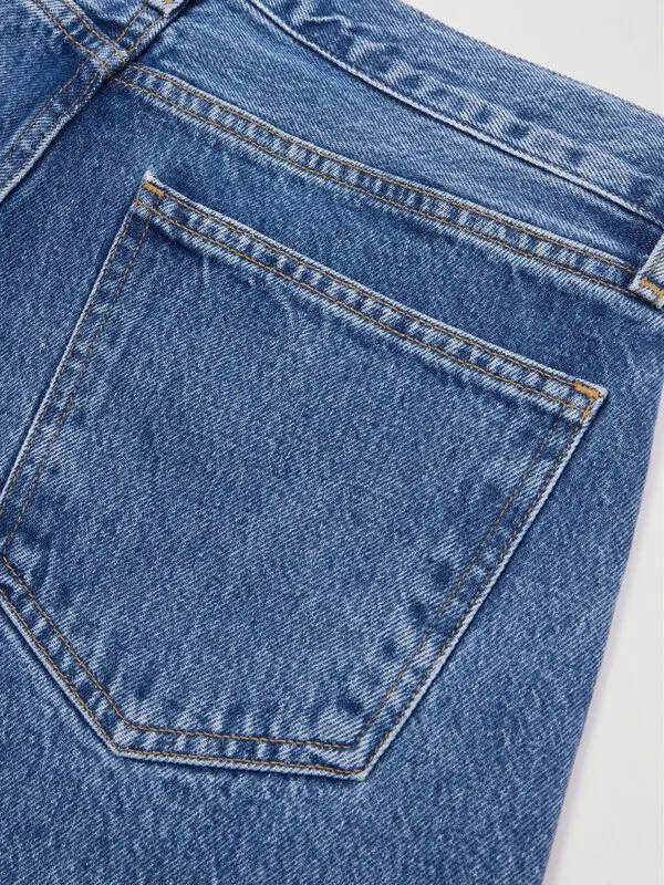 AGOLDE Low-rise Loose Distressed Straight-leg Jeans