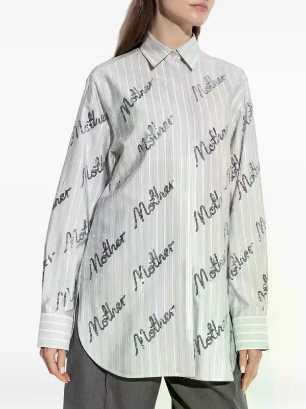 Stella McCartney Sequin Embellished Striped Shirt