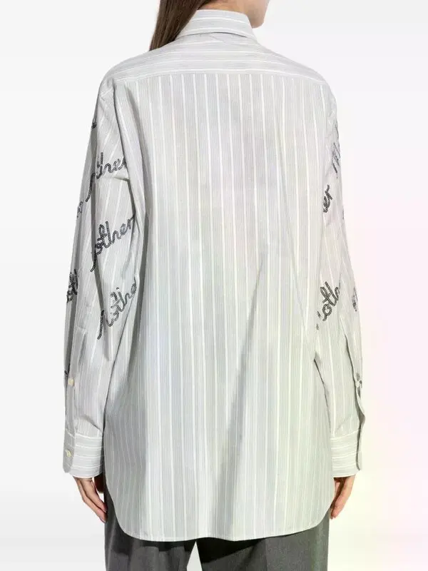 Stella McCartney Sequin Embellished Striped Shirt