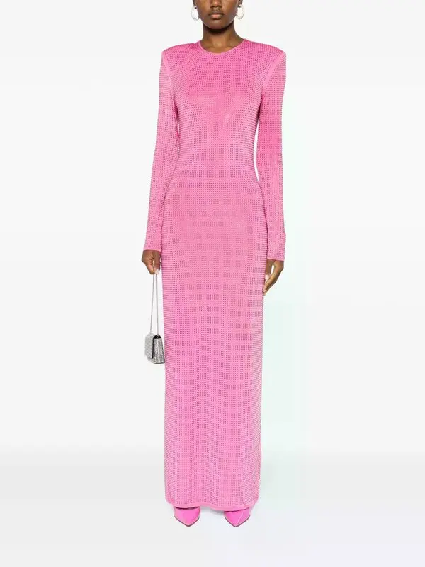 ROTATE BY BIRGER CHRISTENSEN Crystal-embellished Open-back Gown