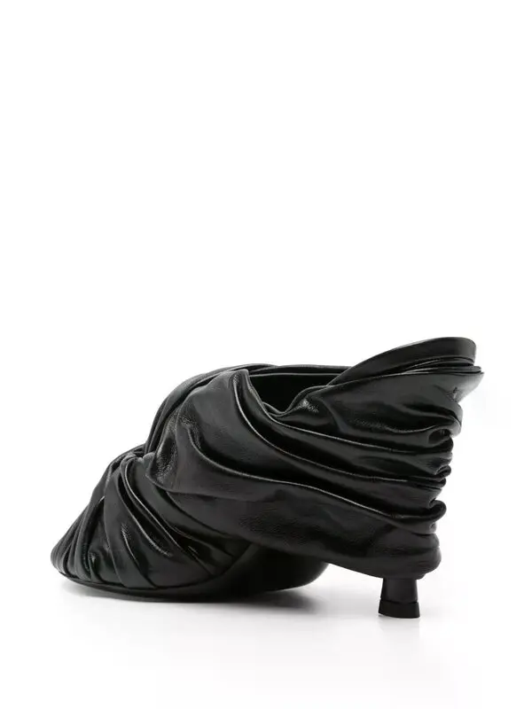 Givenchy Calf Leather Twist Sandals