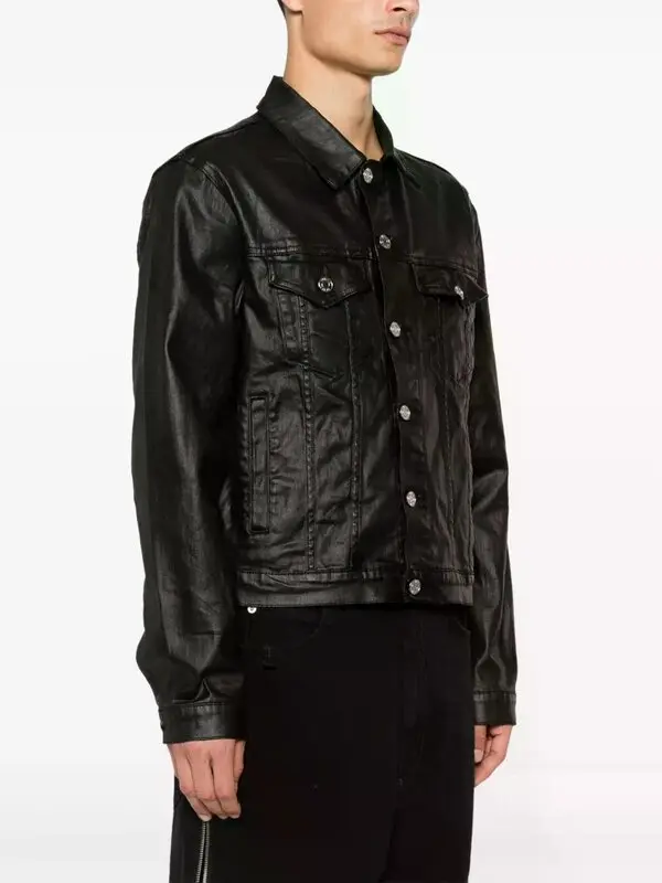 PURPLE BRAND Cotton Blend Coated Jacket