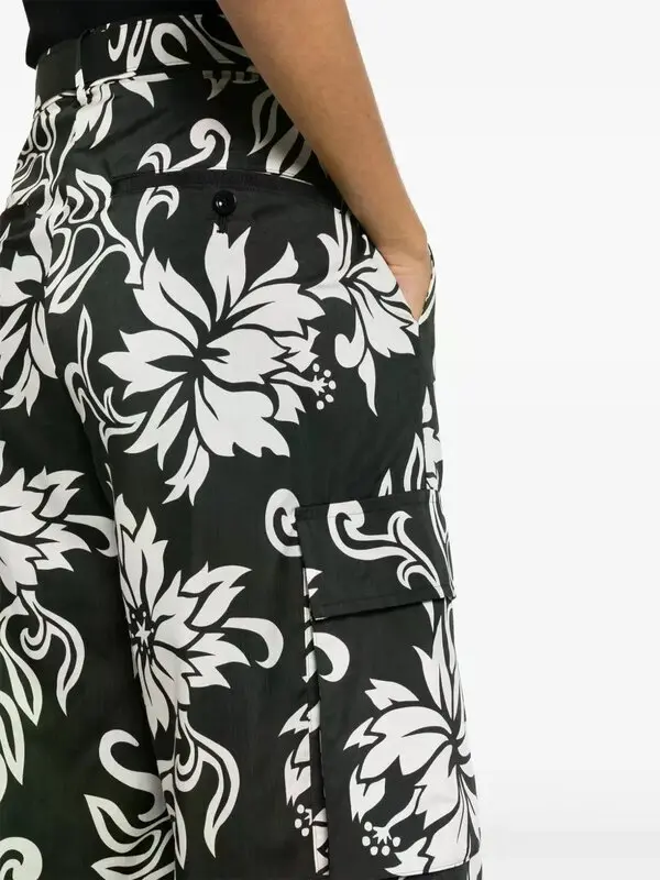 Sacai Floral Print Palazzo Trousers