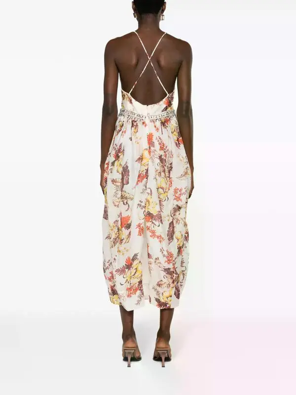 Zimmermann Matchmaker Tulip Floral-print Midi Dress