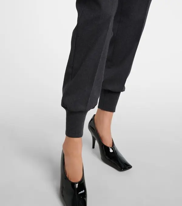 Stella McCartney Mid-rise Wool Tapered Sweatpants