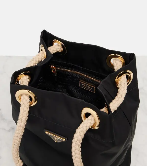 Prada Mariner Re-nylon Small Bucket Bag - Black