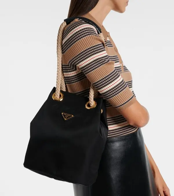 Prada Mariner Re-nylon Small Bucket Bag - Black