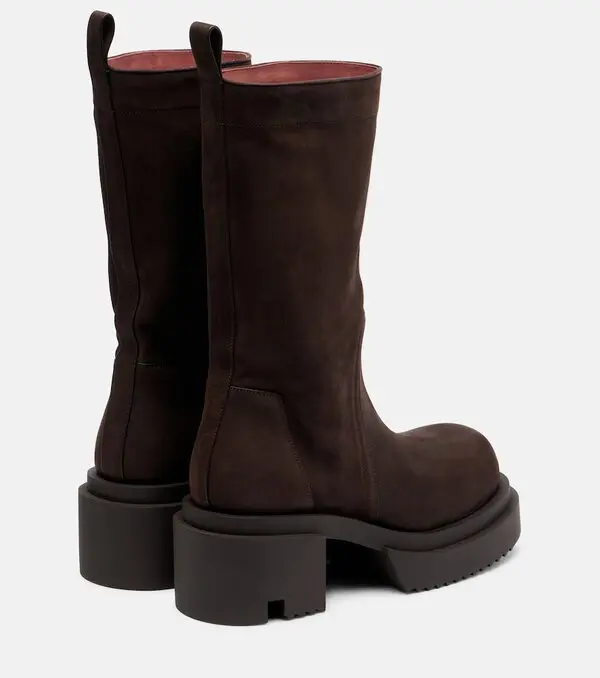 Rick Owens Leather Ankle Boots