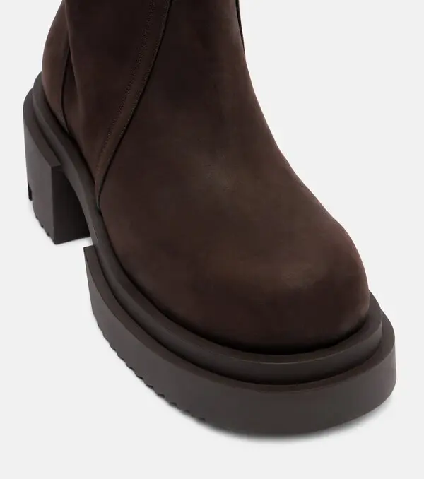 Rick Owens Leather Ankle Boots