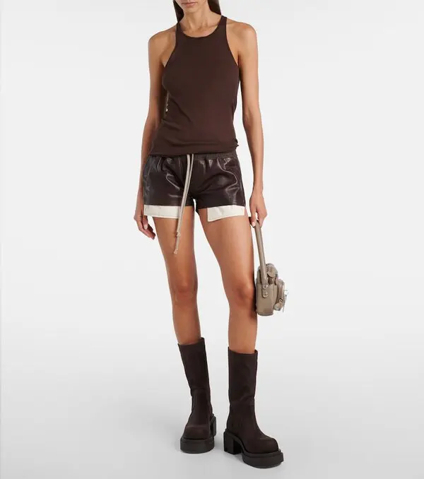Rick Owens Leather Ankle Boots