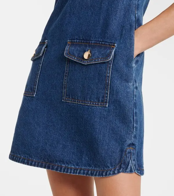 SELF-PORTRAIT Denim Minidress