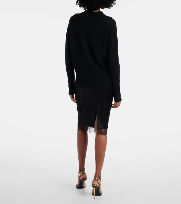 TOM FORD Cashmere And Silk Polo Sweater - Black
