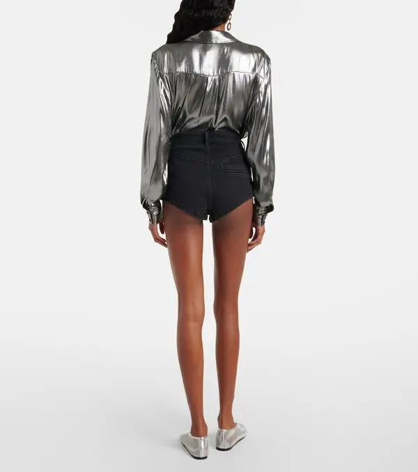 SELF-PORTRAIT Denim Shorts