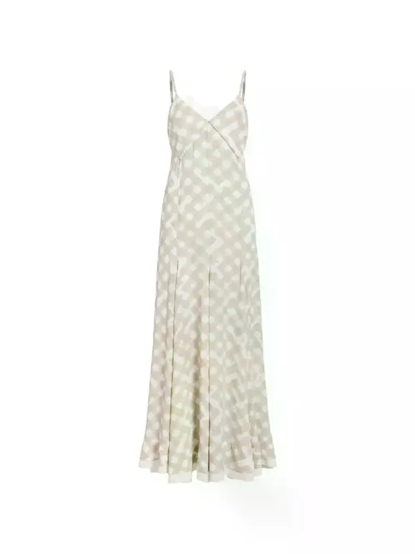 Proenza Schouler Lattice Print Maxi Dress - Neutrals