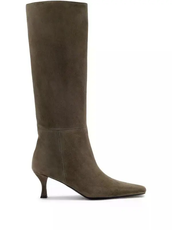 Proenza Schouler Trap Suede Knee-high Boots - Green