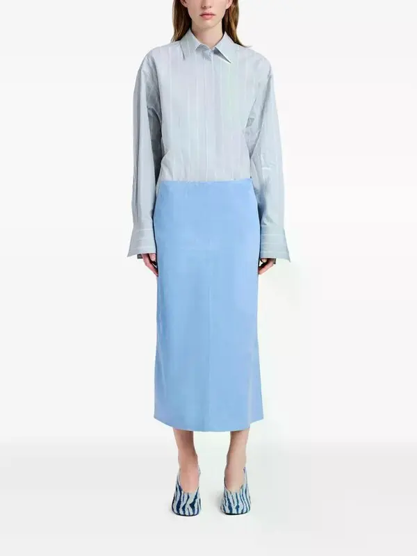 Proenza Schouler Nadia Midi Skirt - Blue