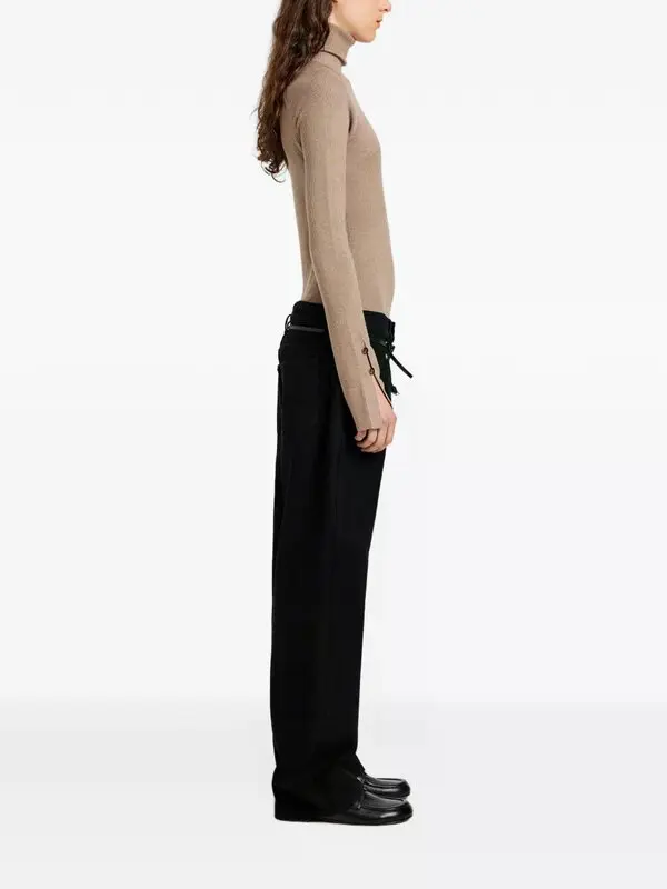 Proenza Schouler Taupe Long Sleeve Buttoned Cuff Top - Neutrals