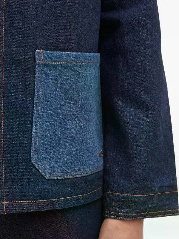 A.p.c. Contrast Pocket Denim Jacket