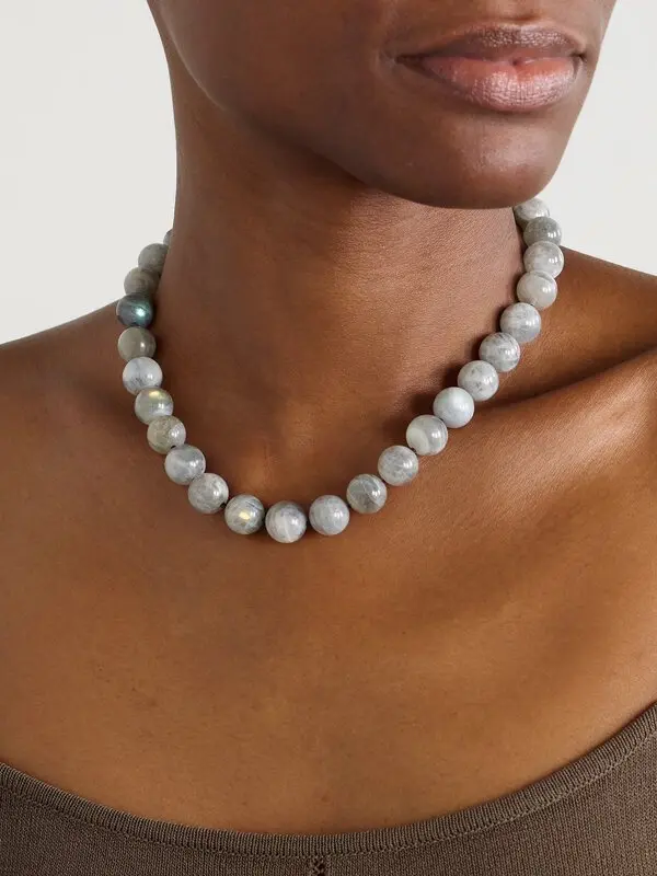 Jia Jia Gold Labradorite Necklace
