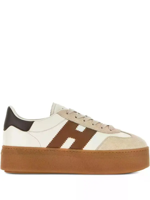 Hogan Platform Lace-up Sneakers - Neutrals