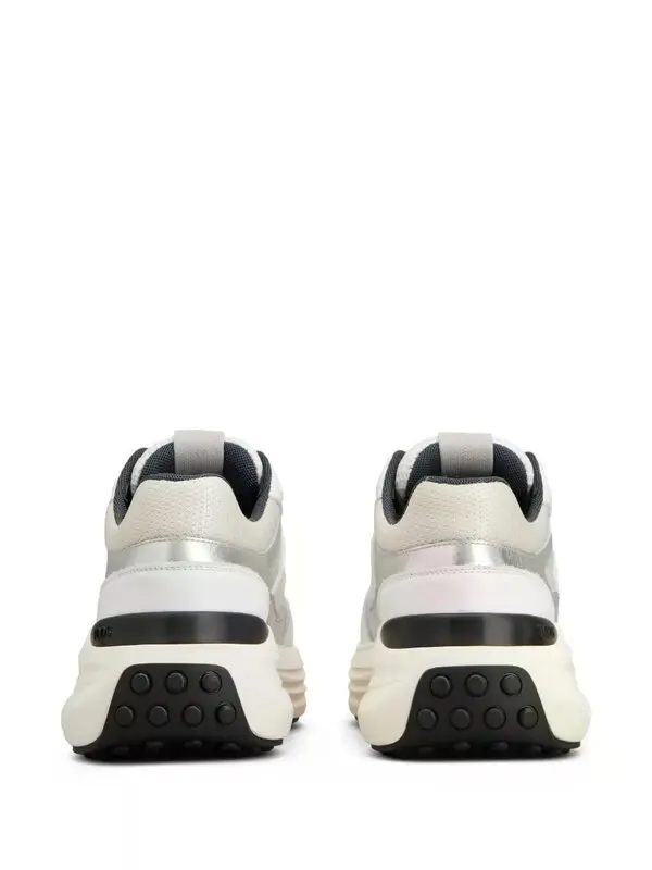 TOD'S Paneled Chunky Sole Sneakers - White