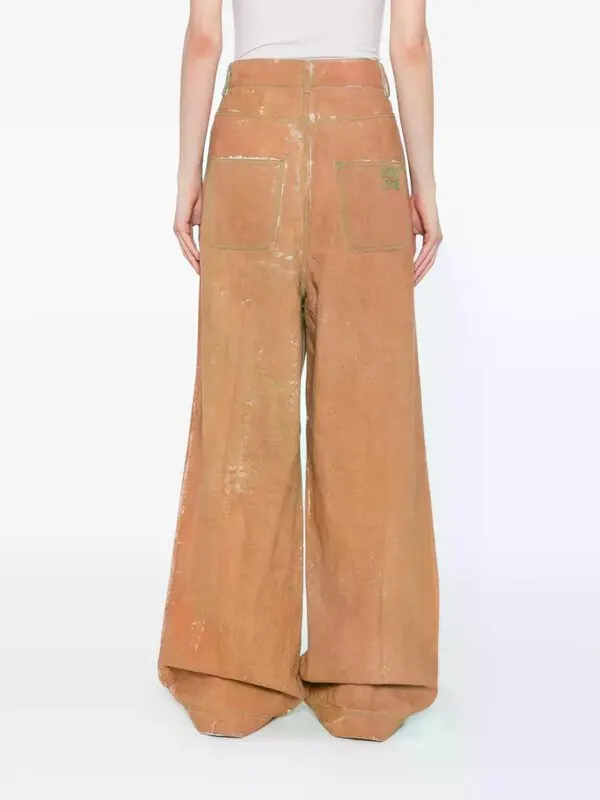 KINYAN LAM Hand-embroidered Straight Jeans