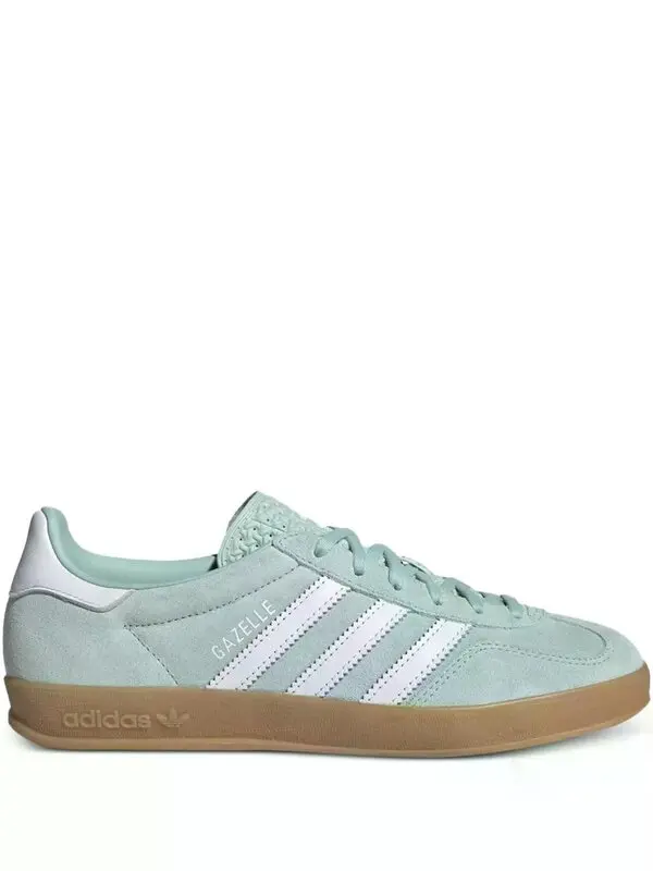 Adidas Gazelle Three-stripe Suede Trainers - Green
