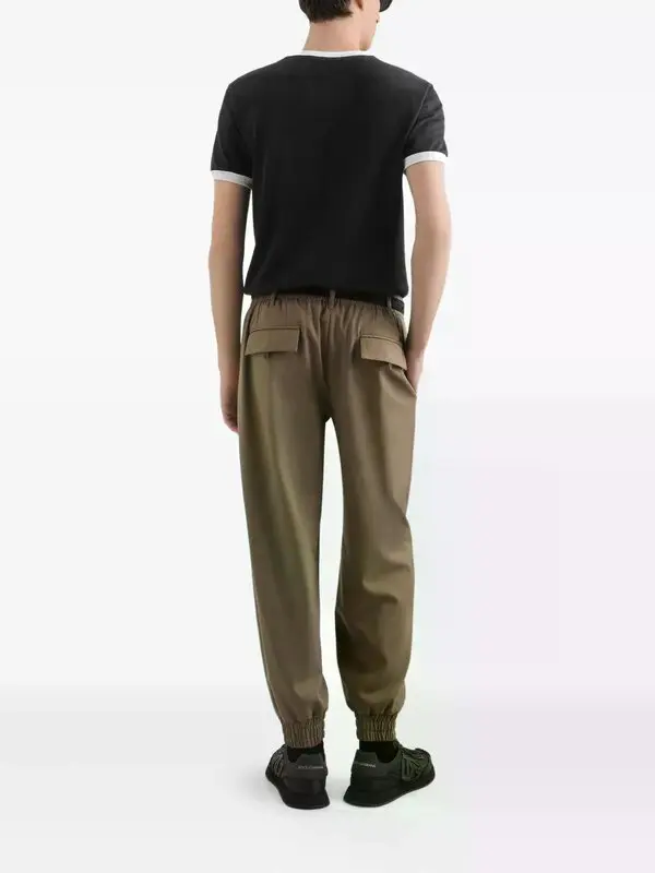 Dolce & Gabbana Cotton T-shirt With Flocked Print - Black