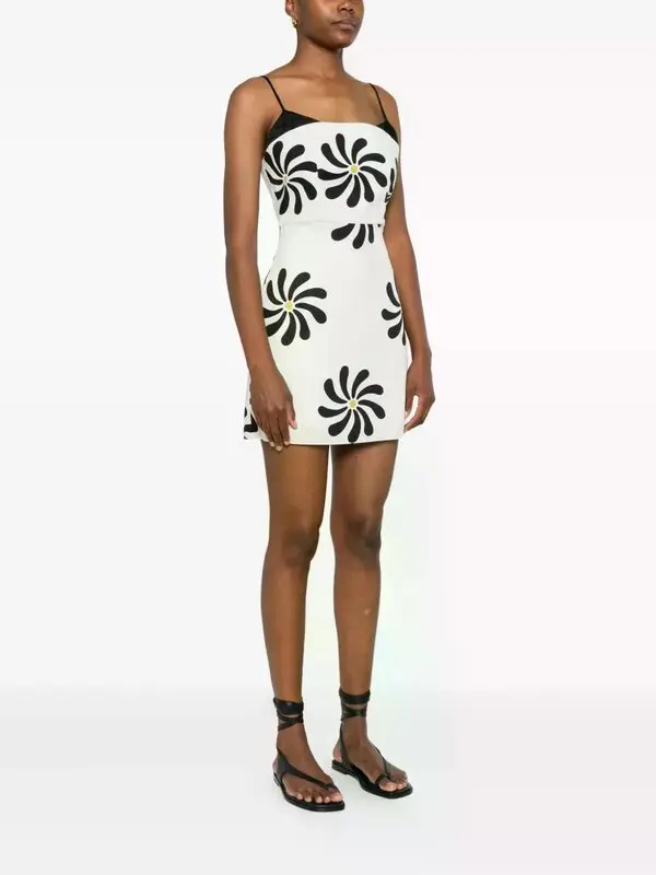 CALA DE LA CRUZ Rocha Mini Dress With Graphic Print