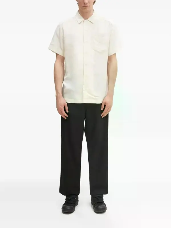 A.p.c. Roy Short-sleeve Pocket Shirt - Neutrals