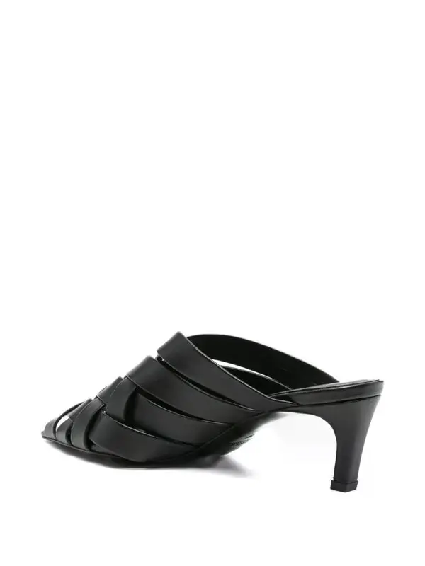 ANINE BING 55mm Eve Woven Leather Mules
