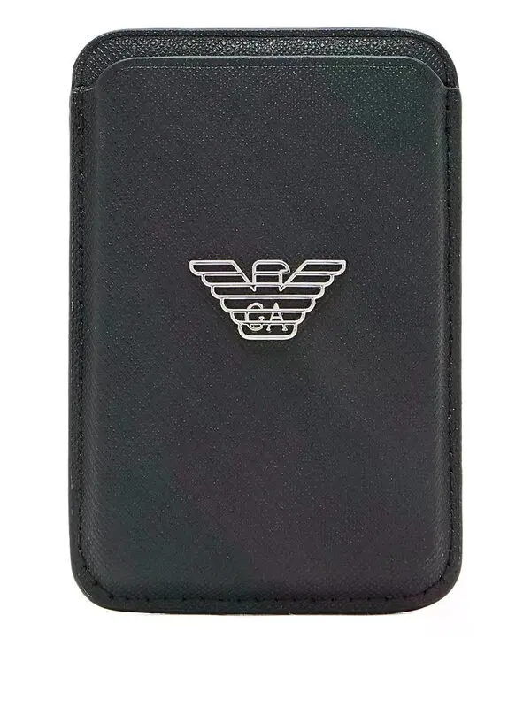 Emporio Armani Logo-plaque Phone Case - Black