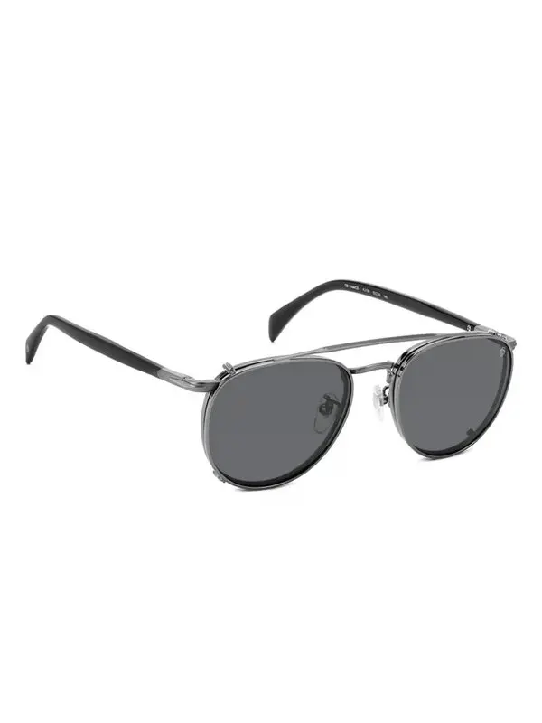 DB EYEWEAR BY DAVID BECKHAM Clip-on Pilot Sunglasses