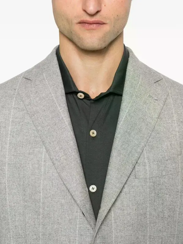 Eleventy Pinstripe Single-breasted Suit - Grey