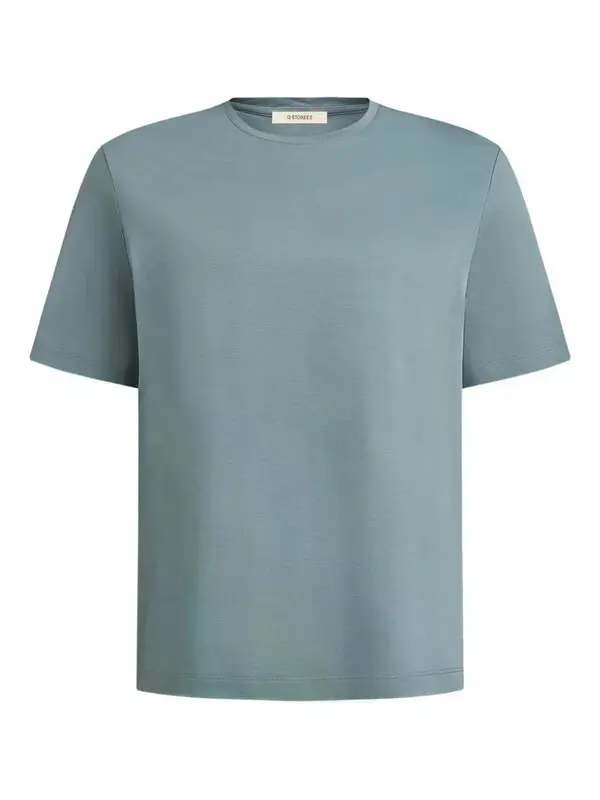 12 STOREEZ Crew-neck T-shirt - Blue