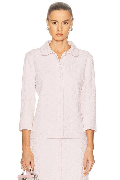 JIL SANDER Textured Stretch Crepe Top