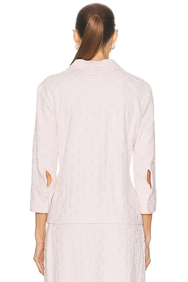 JIL SANDER Textured Stretch Crepe Top