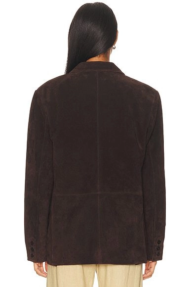 Staud Corrine Suede Leather Jacket