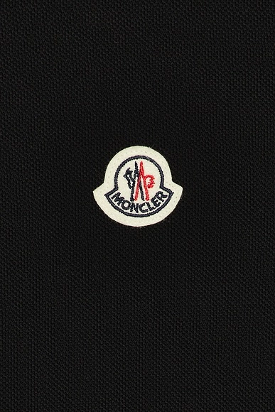 Moncler Short Sleeve Polo - Black